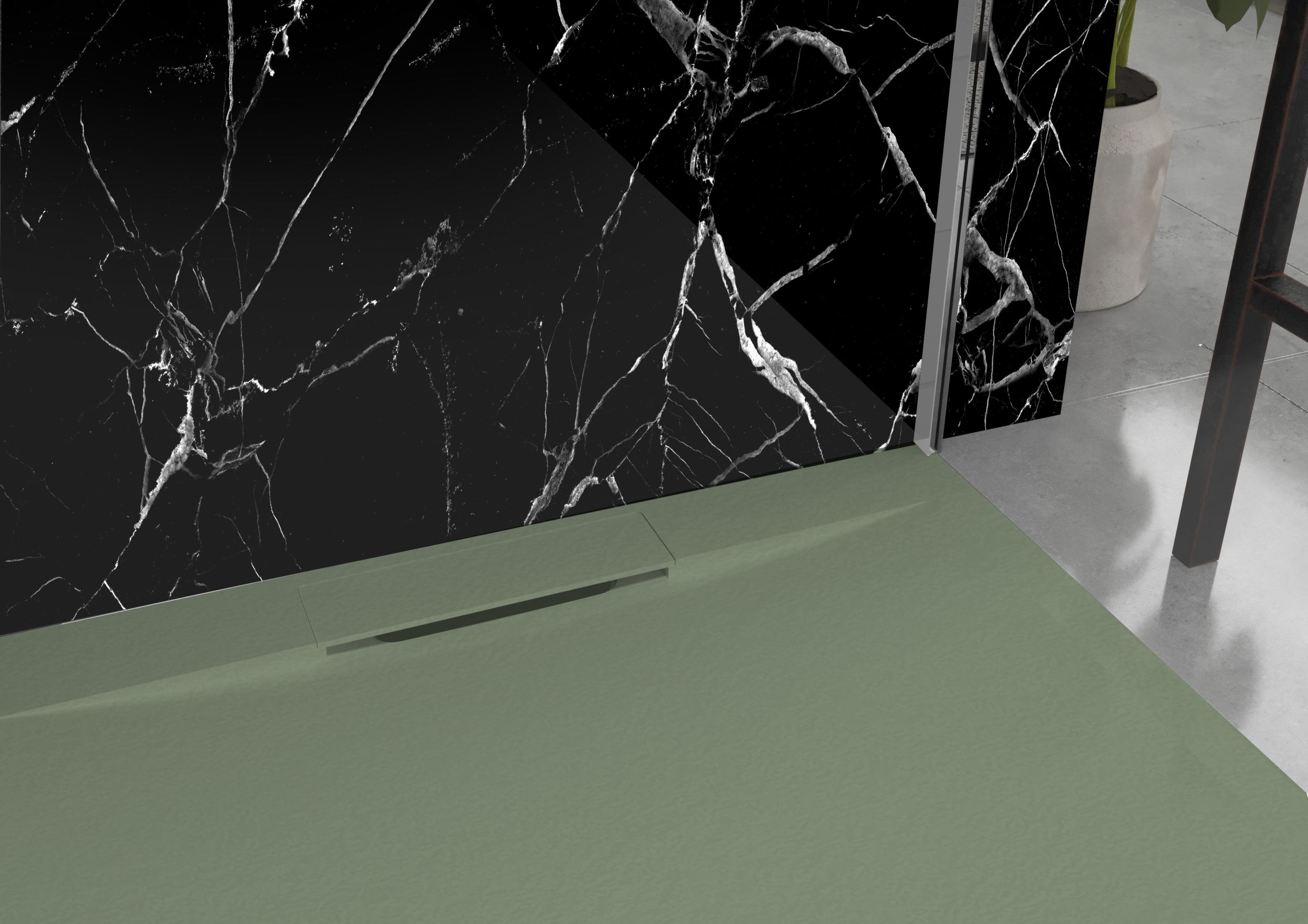 LUNA VIERKANT Douchebak + sifon