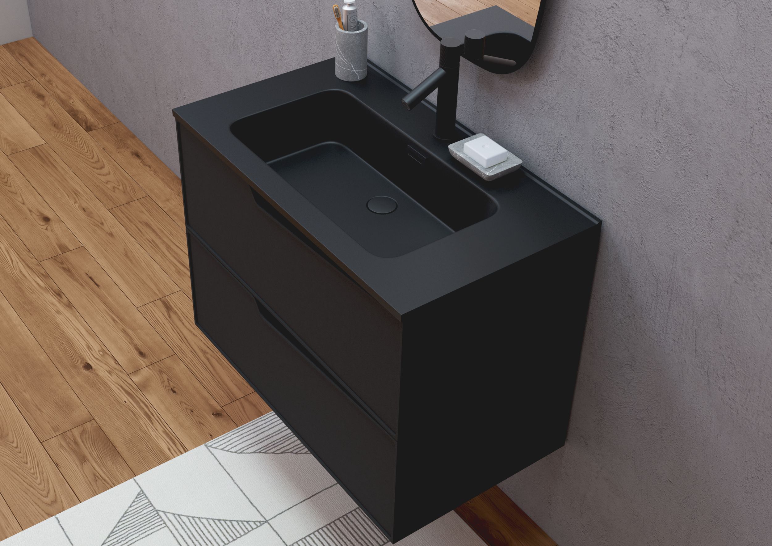 SHADOW Plan de toilette 81 cm